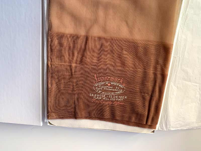 Supermark Vintage Nylon Stockings Blackfoot Seamed US 10 Medium ...
