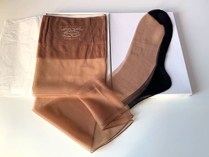 Supermark Vintage Nylon Stockings Blackfoot Seamed US 10 Medium ...