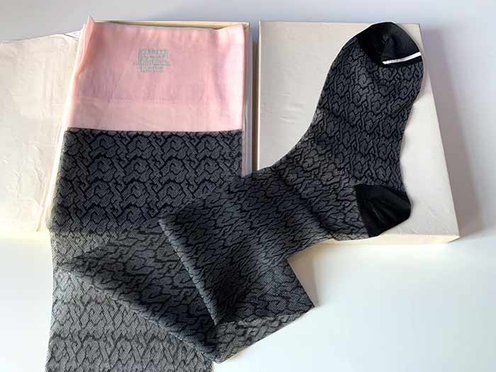 Pennys Textured Fancies Vintage Nylon Stockings Nylons US 10 Medium ...