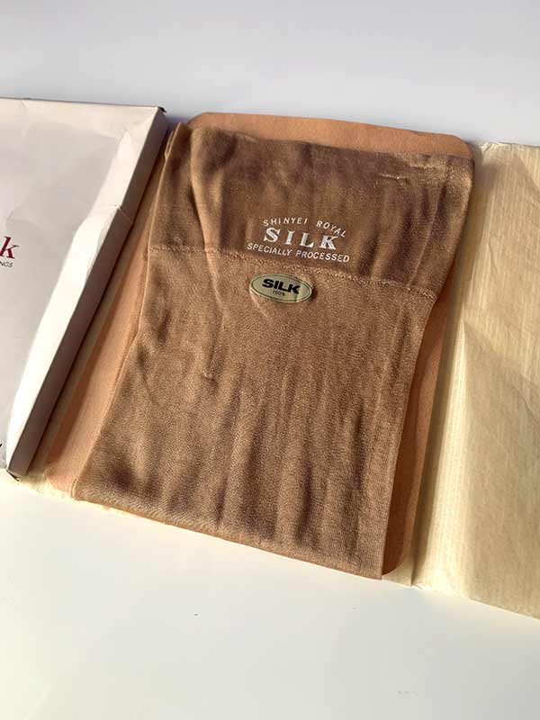 Shinyei Japanese 36 inch Vintage 100% Pure Silk Stockings US 11,5 XL ...